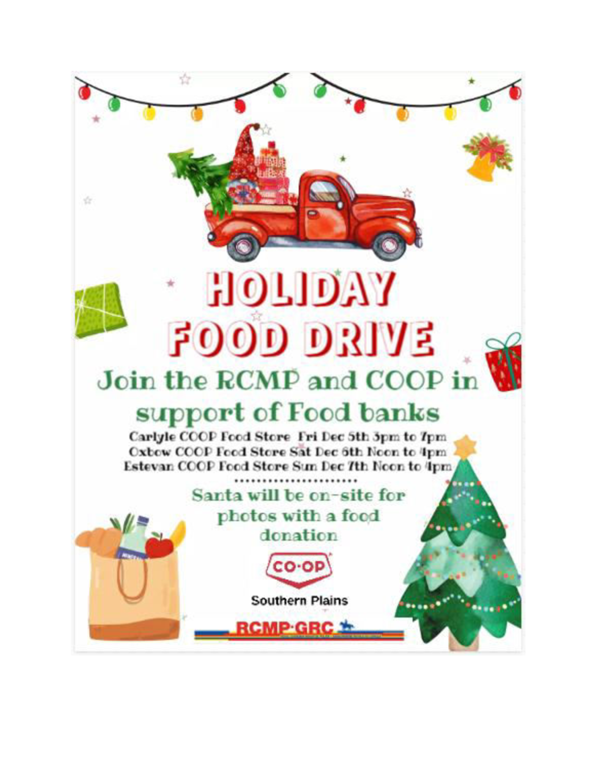 Holiday Food Drive - RM of Coalfields No. 4